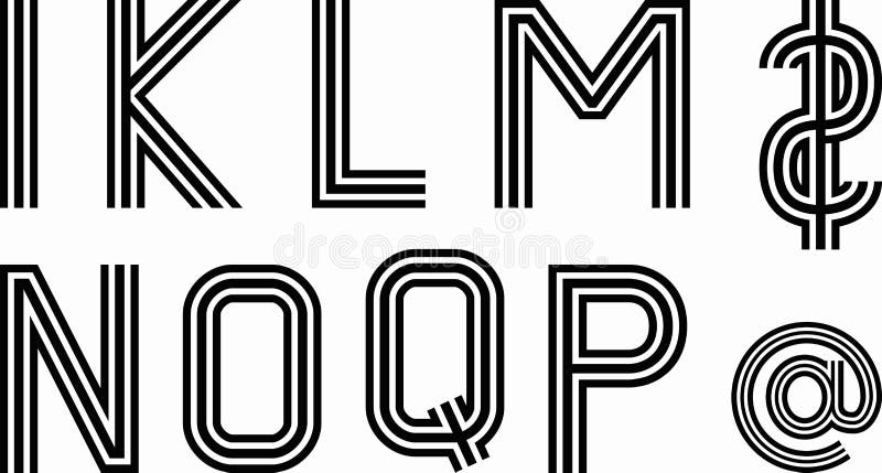 Font stock vector. Illustration of vector, numbers, typographic - 113001942