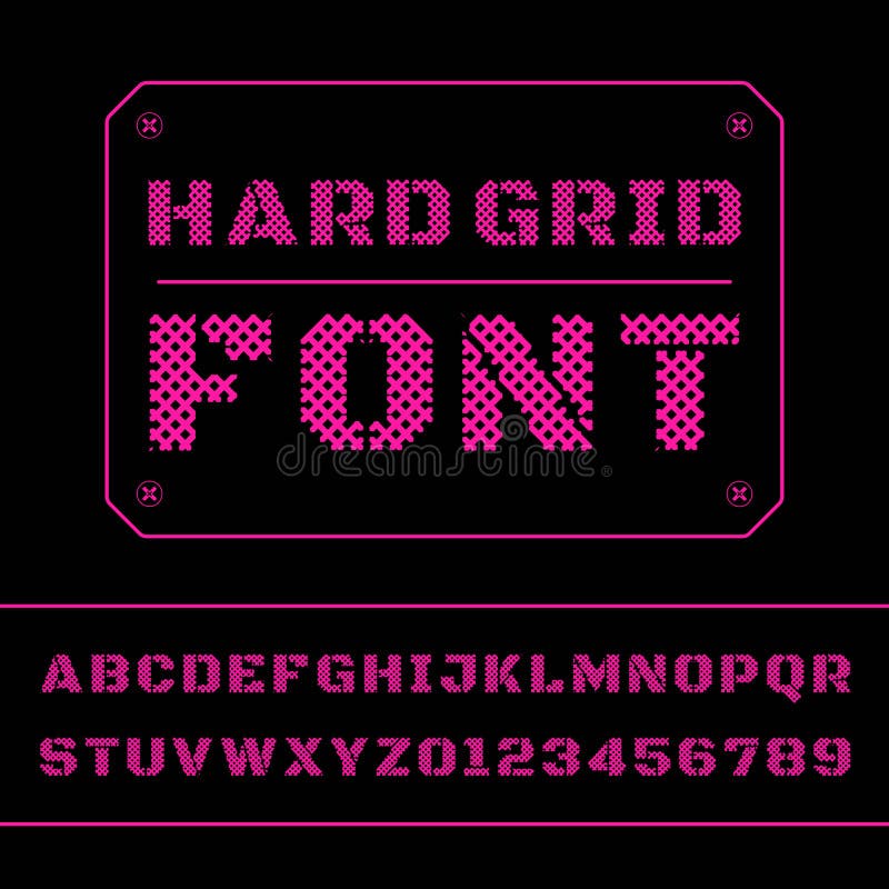 Font stock vector. Illustration of digital, sign, creative - 84061594