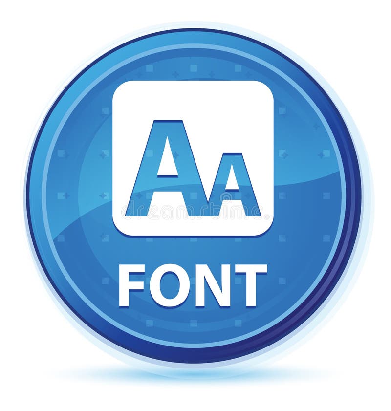 Font Midnight Blue Prime Round Button Stock Vector - Illustration of ...