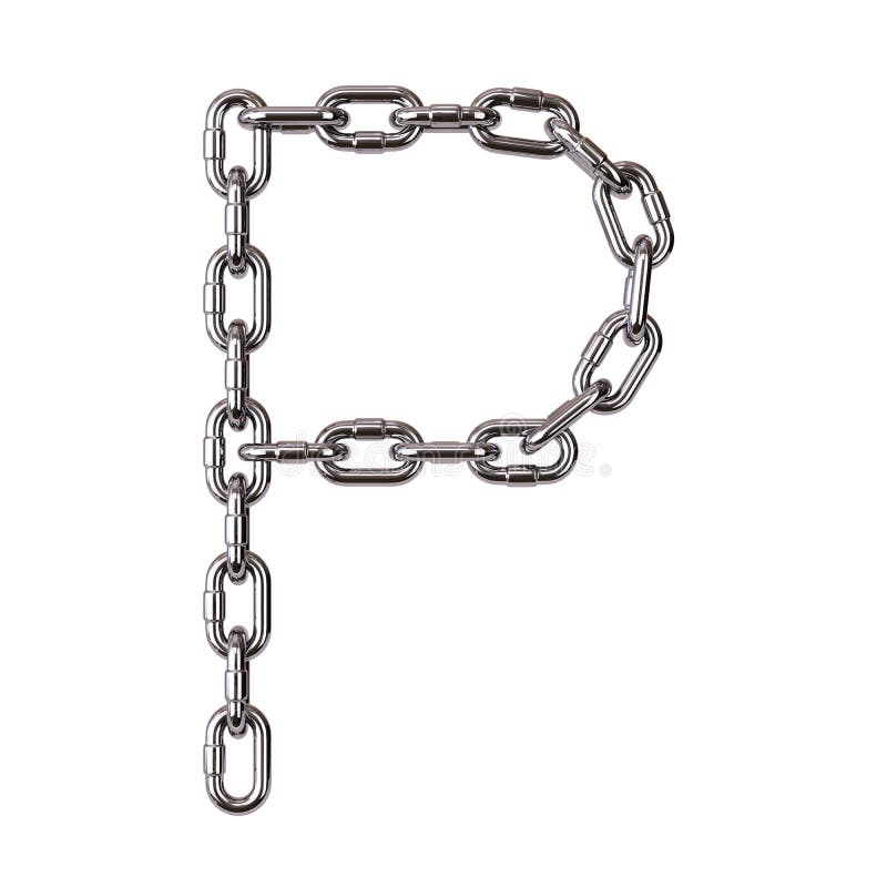 Font a chain stock illustration. Illustration of chrome - 85720865