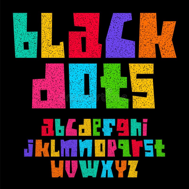 Alphabet Made Dots Stock Illustrations 107 Alphabet Made Dots Stock