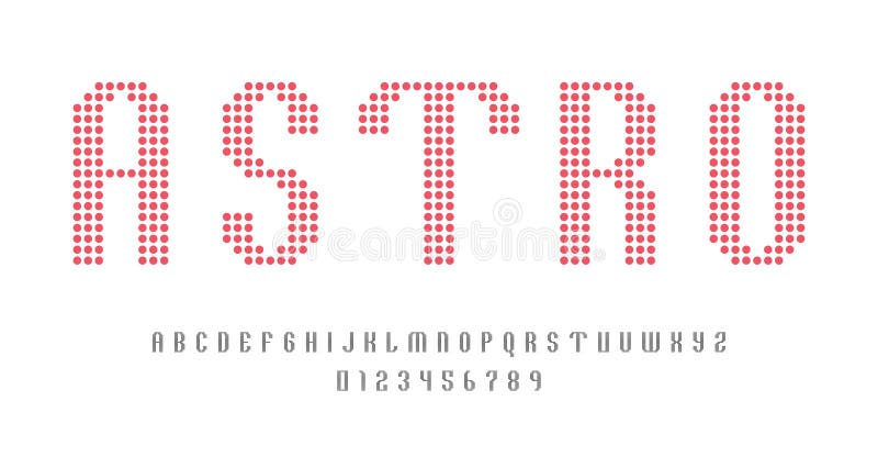 Set of Alphabets Font Letters and Numbers Stock Vector - Illustration ...