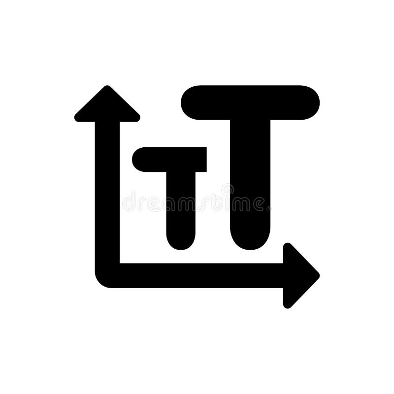 Font size icon stock vector. Illustration of text, vector - 223996982