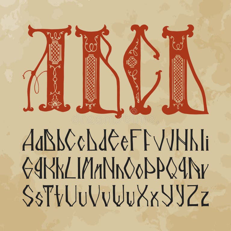 Slavic Alphabet Stock Illustrations – 954 Slavic Alphabet Stock ...