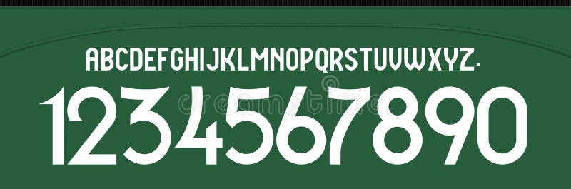 Font Team 2023 - 2024 Sporting Lisbon Stock Illustration - Illustration ...