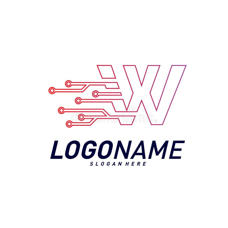 Font with Technology Logo Design Concepts. Technology Letter Q Logo ...