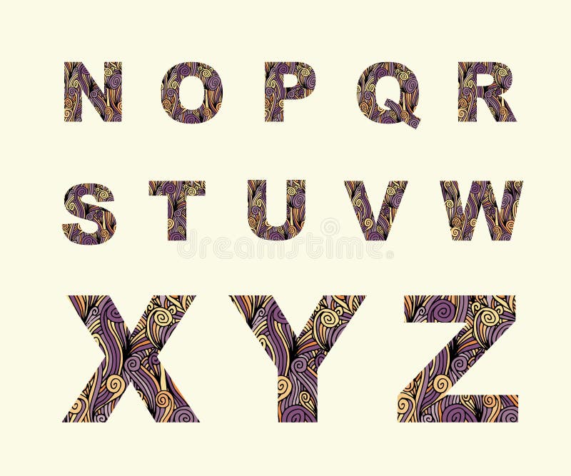 Font Type Abc Uppercase. Vector Stock Illustration Stock Illustration ...