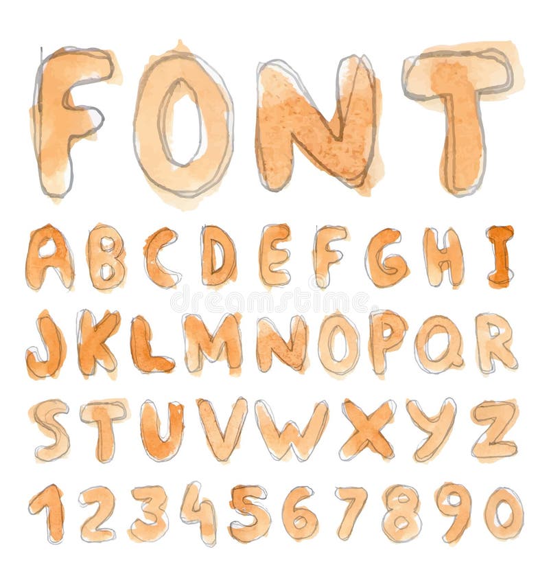 Watercolor Handwritten Lettering 2022 Illustration Stock Illustration ...