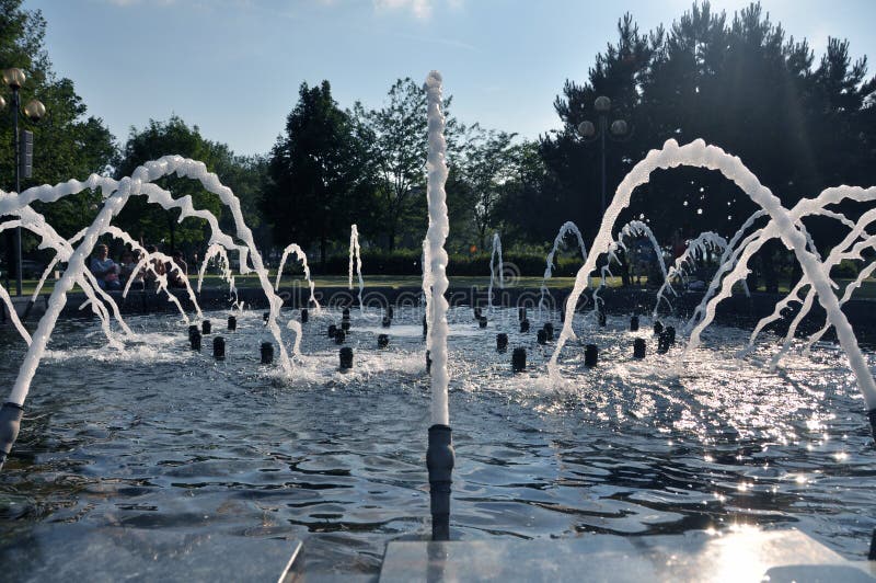 Fontain in Summer at Brussels Editorial Image - Image of urban, view ...