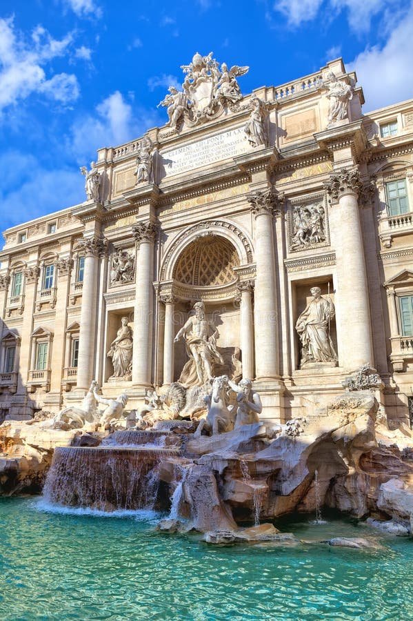Fontaine De TREVI. Rome, Italie. Image stock - Image du destination ...