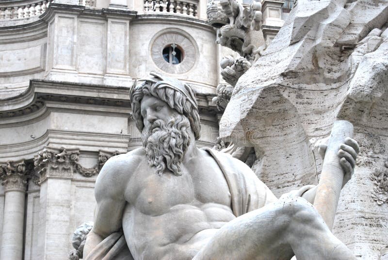 Zeus stock image. Image of zeus, sculpture, bernini, baroque - 1236771