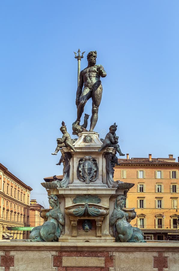 Fontana Di Nettuno, Bologna Fotografia Stock - Immagine di simbolo ...