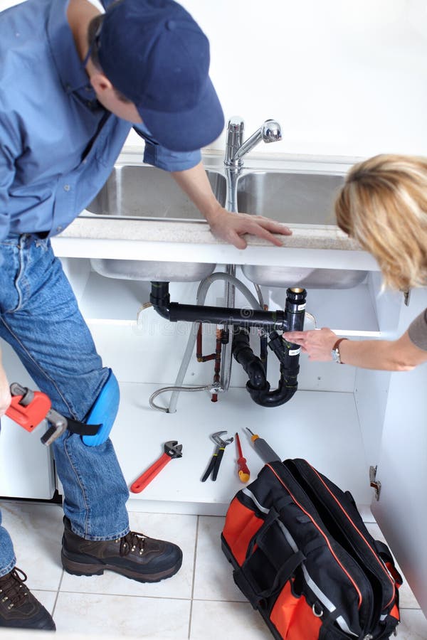 Fontanero foto de archivo. Imagen de constructor, industrial - 16980518