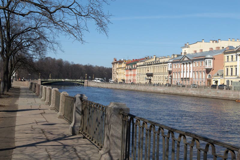 Fontanka stock photo. Image of historical, spring, bridge - 17540392