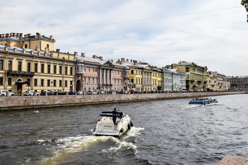 The Fontanka River Embankment Editorial Photography - Image of europe ...