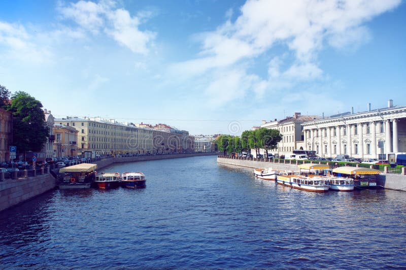 Fontanka River in the Saint Petersburg Editorial Photography - Image of ...