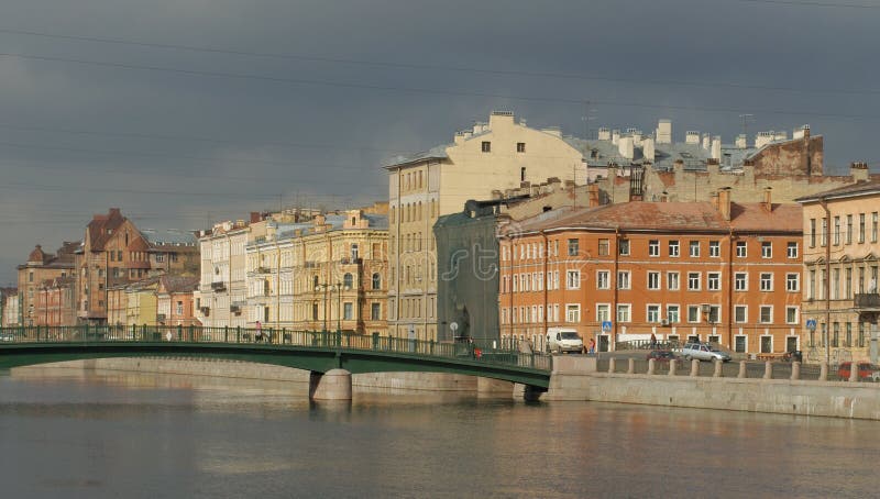 Fontanka River in St Petersburg Stock Image - Image of tourism, europe ...