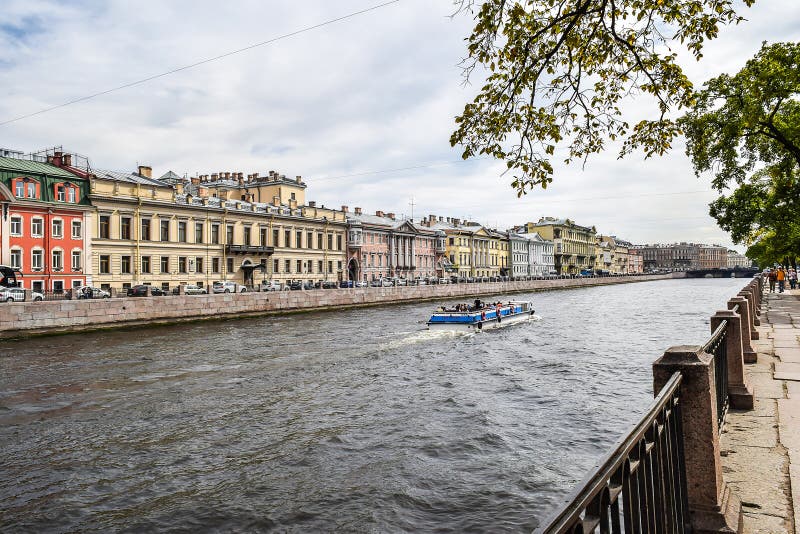 The Fontanka River in St. Petersburg Editorial Stock Image - Image of ...