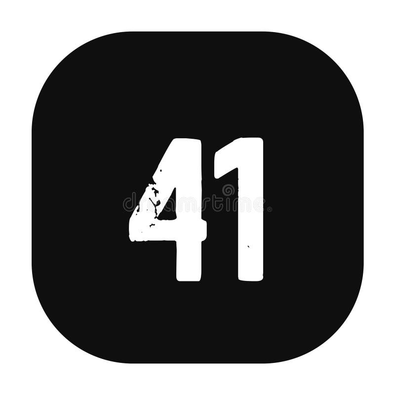 Numeral 41 Stock Illustrations – 83 Numeral 41 Stock Illustrations ...