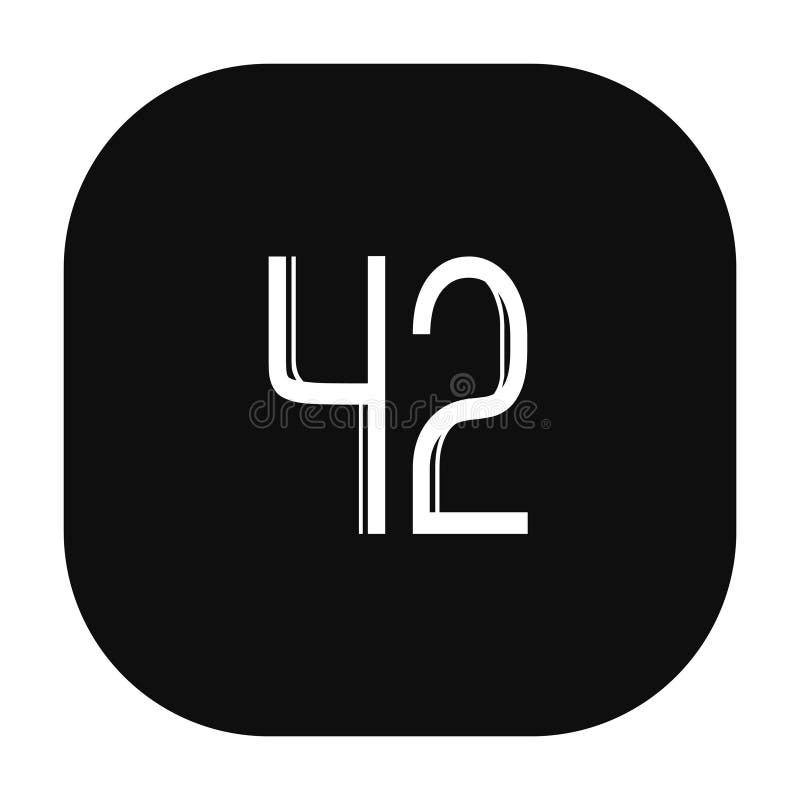 42 Logo Stock Illustrations – 881 42 Logo Stock Illustrations, Vectors ...