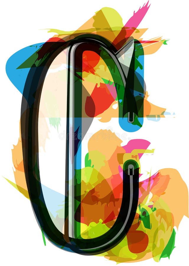 Fonte Artistica - Lettera R Illustrazione Vettoriale - Illustrazione di ...