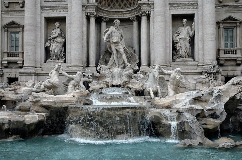Fonte do Trevi em Roma imagem de stock. Imagem de europa - 936601
