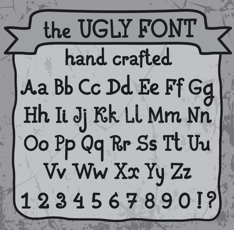 Fonte de script manuscrita ilustração do vetor. Ilustração de ...