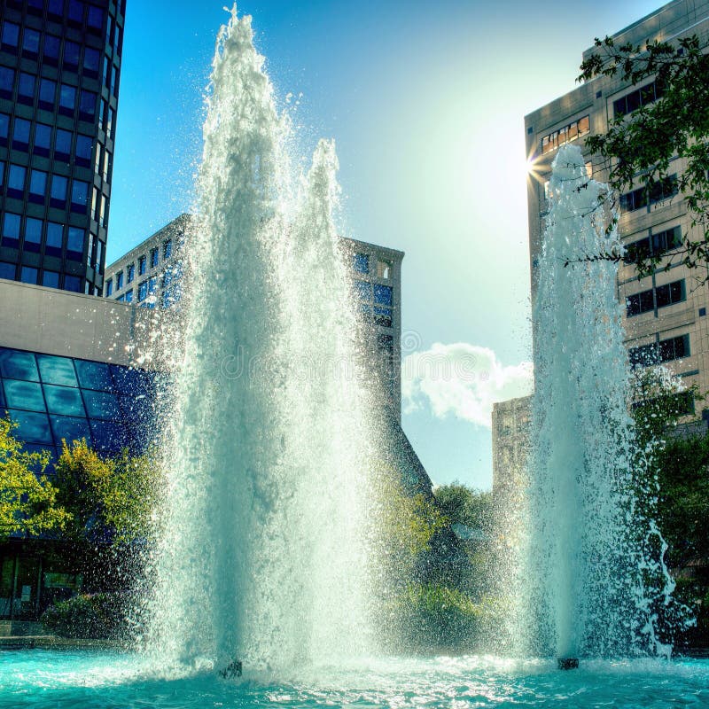 Fontein stock foto. Image of schot, zonlicht, fontein - 61871004