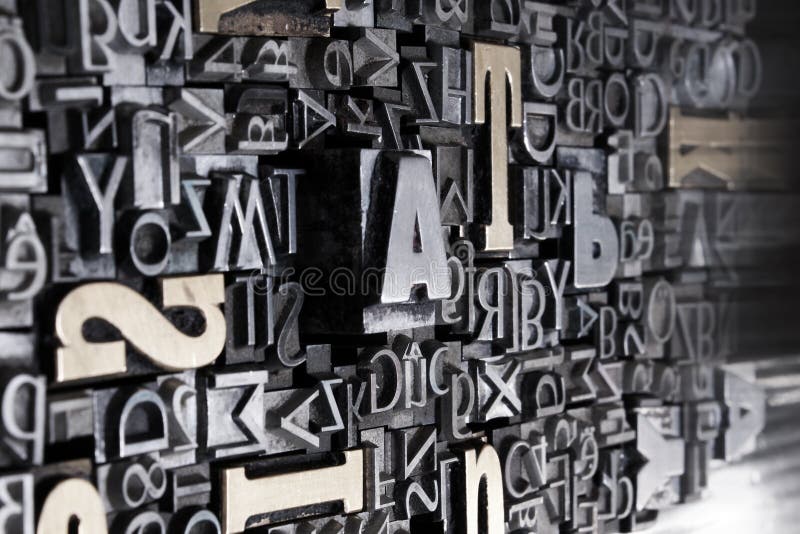 Fonts background stock photo. Image of text, sign, silver - 6474300