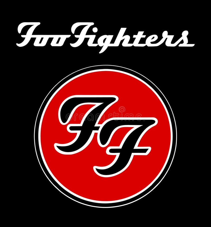 Foo Fighters, an American Alternative Rock Band Vector Logo. Editorial ...