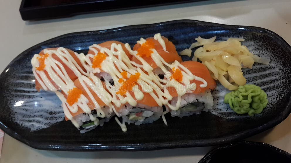 Food editorial image. Image of salmon, wasabi, light - 42635325