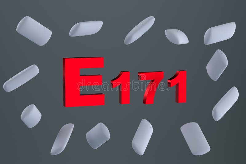 Food Additive E171 in Chewing Gums. Danger Titanium Dioxide Concept ...