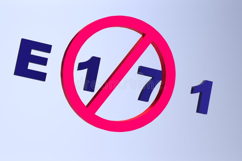 Food Additive E171. Danger and Prohibition Titanium Dioxide Concept ...