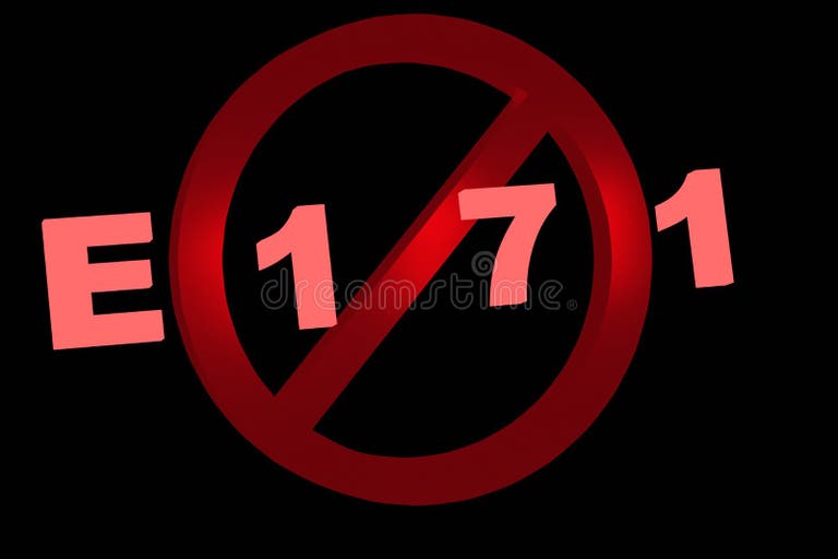 Food Additive E171. Danger and Prohibition Titanium Dioxide Concept ...