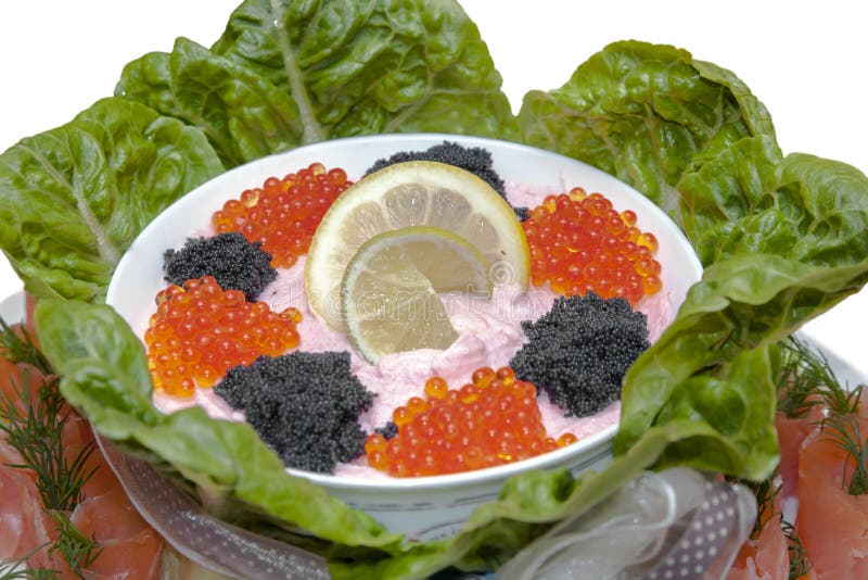 Food - Appetizer Plate-caviar and Fish Stock Photo - Image of party ...