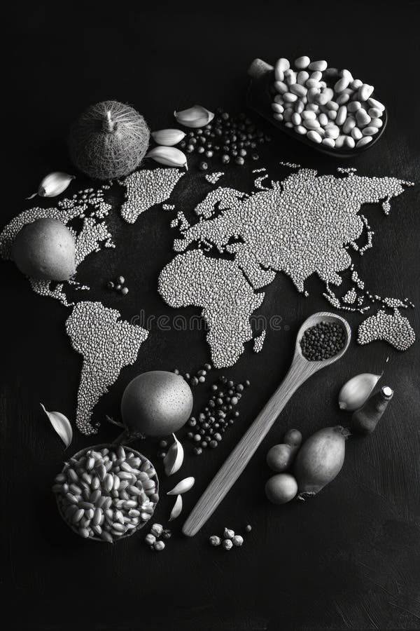 Food from Around the World stock image. Image of international - 366907393