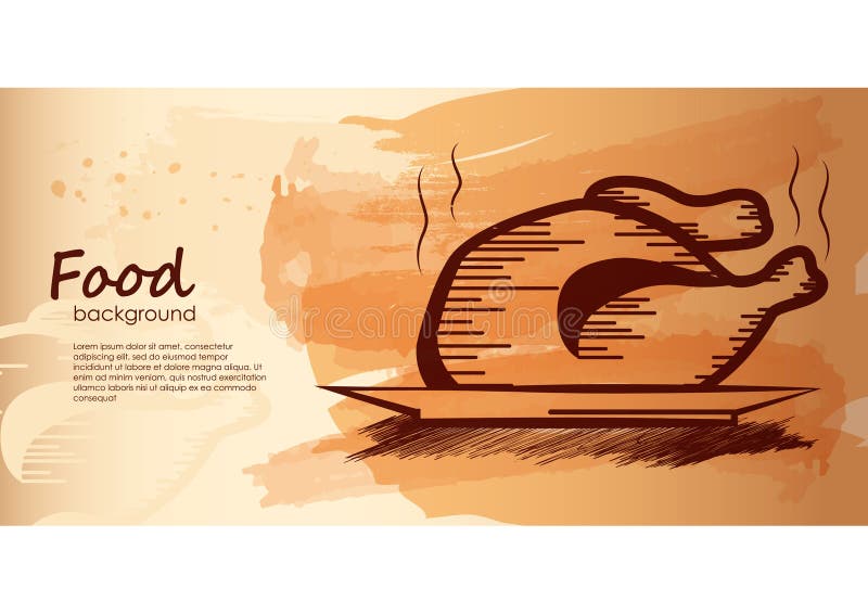 Food Background. Vector Illustration Decorative Design Stock Vector ...