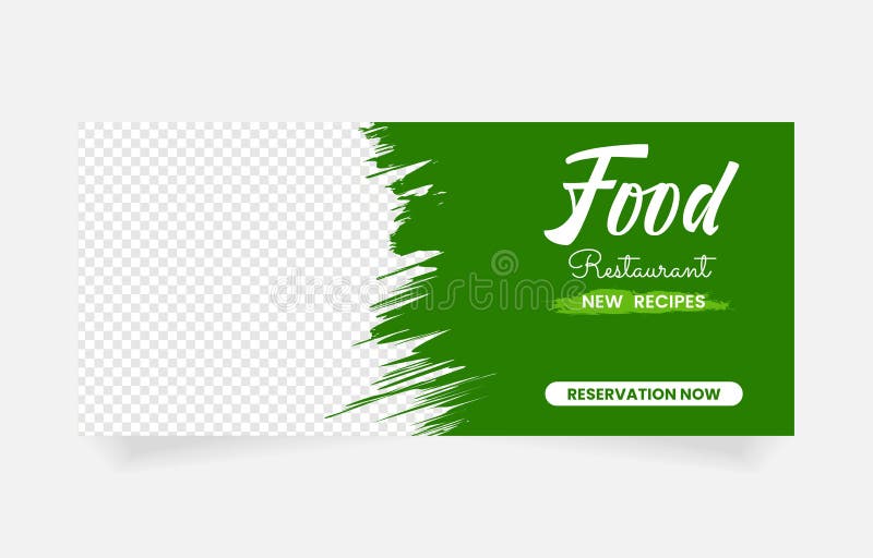 Food Baner Template Banner Restaurant and Cafe Design Stock Vector ...