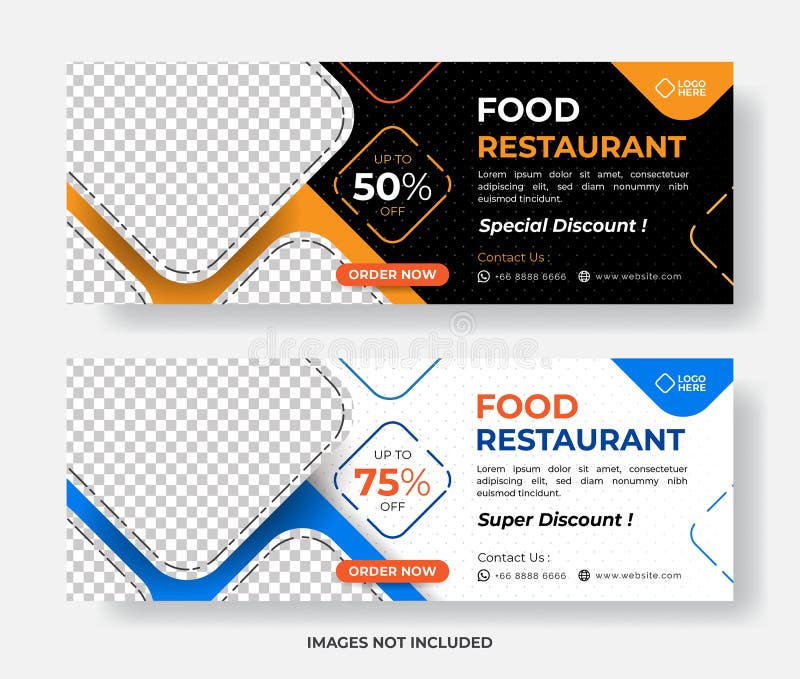 Food Banner Template, Restaurant Banner Template, Promotion Food Banner ...