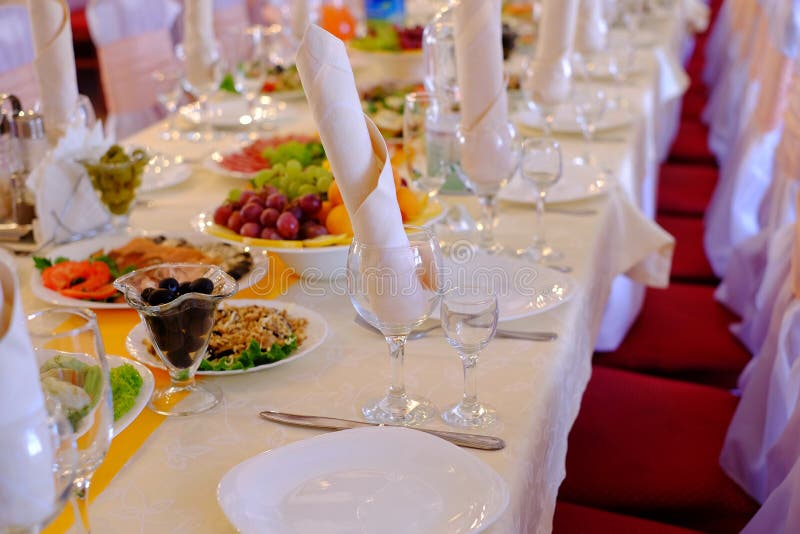 Food at banquet stock image. Image of dine, plate, dining - 76854463