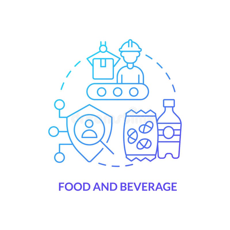 Food and Beverage Concept Icon Stock Vector - Illustration of food ...