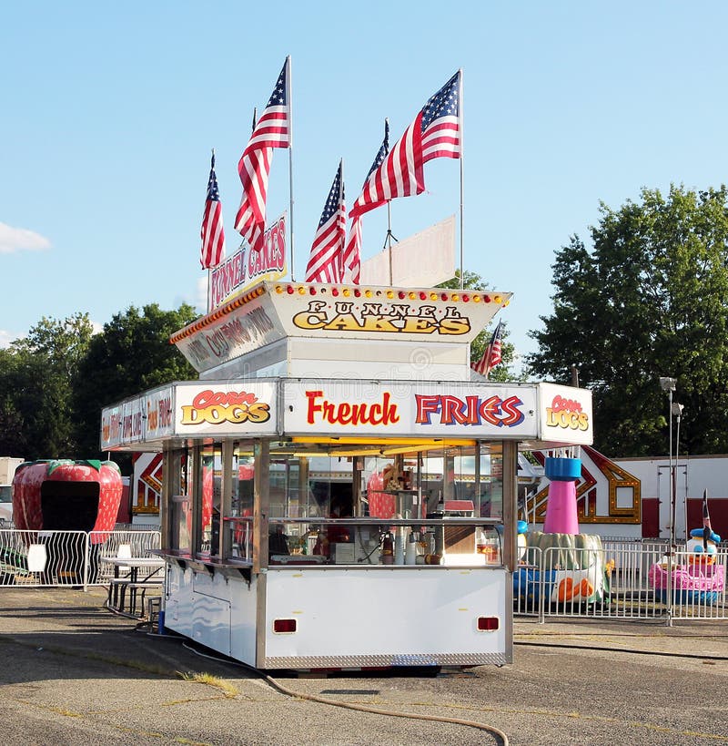 Food Booth. stock photo. Image of corn, food, funnel - 20704762