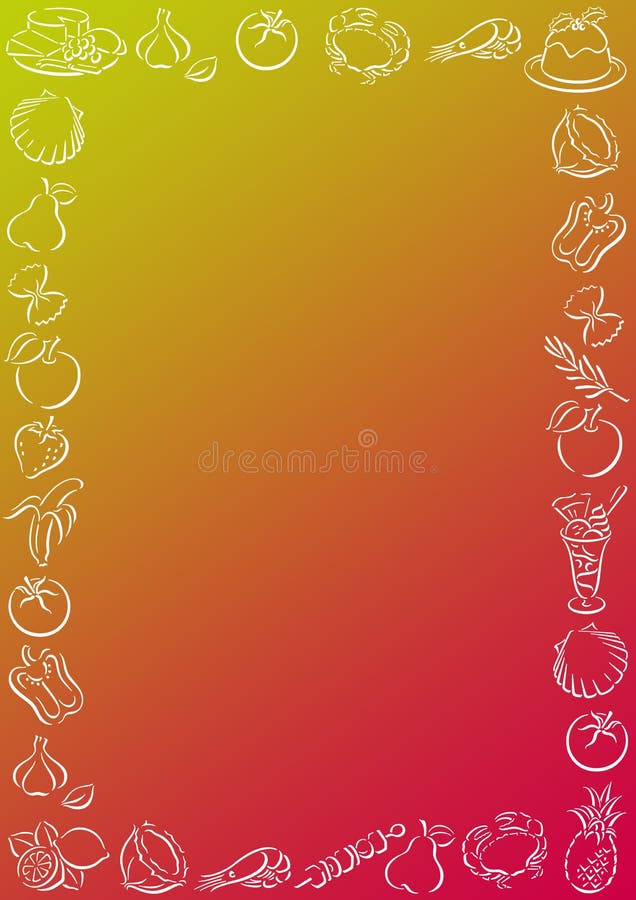 Food border stock illustration. Illustration of frame - 5645861