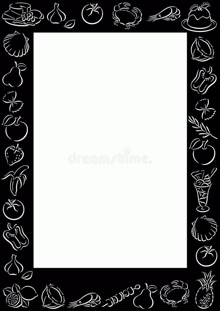 Healthy Food Borders Stock Illustrations – 877 Healthy Food Borders ...