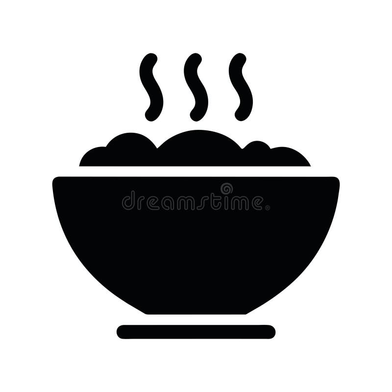 Food bowl icon stock vector. Illustration of design - 295530905