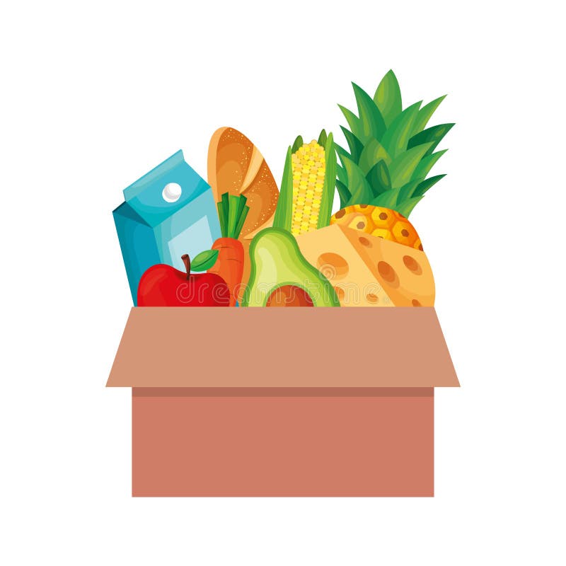 Food box vector stock vector. Illustration of salad - 230317595