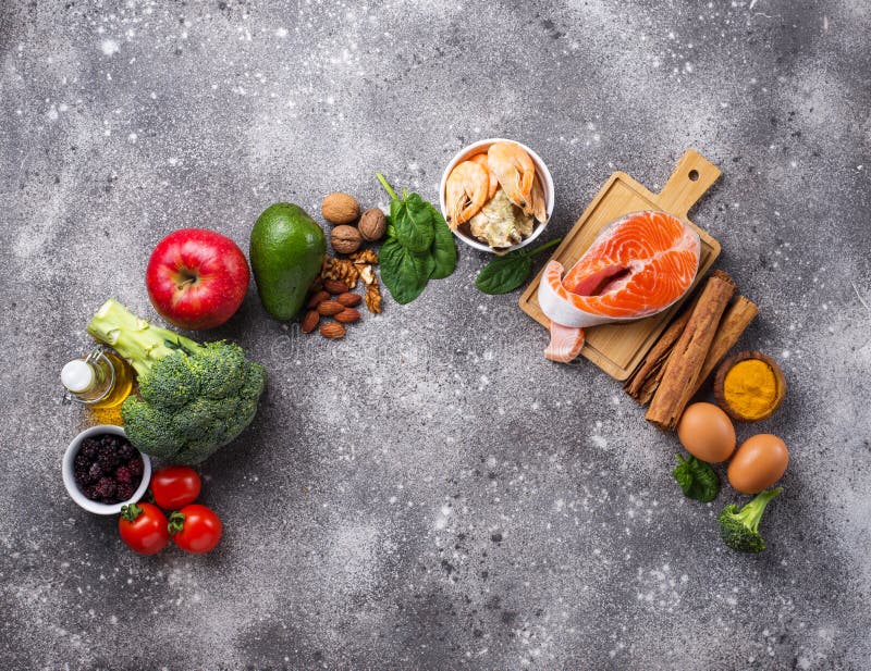 Food for Brain and Good Memory Stock Photo - Image of omega, healthy ...