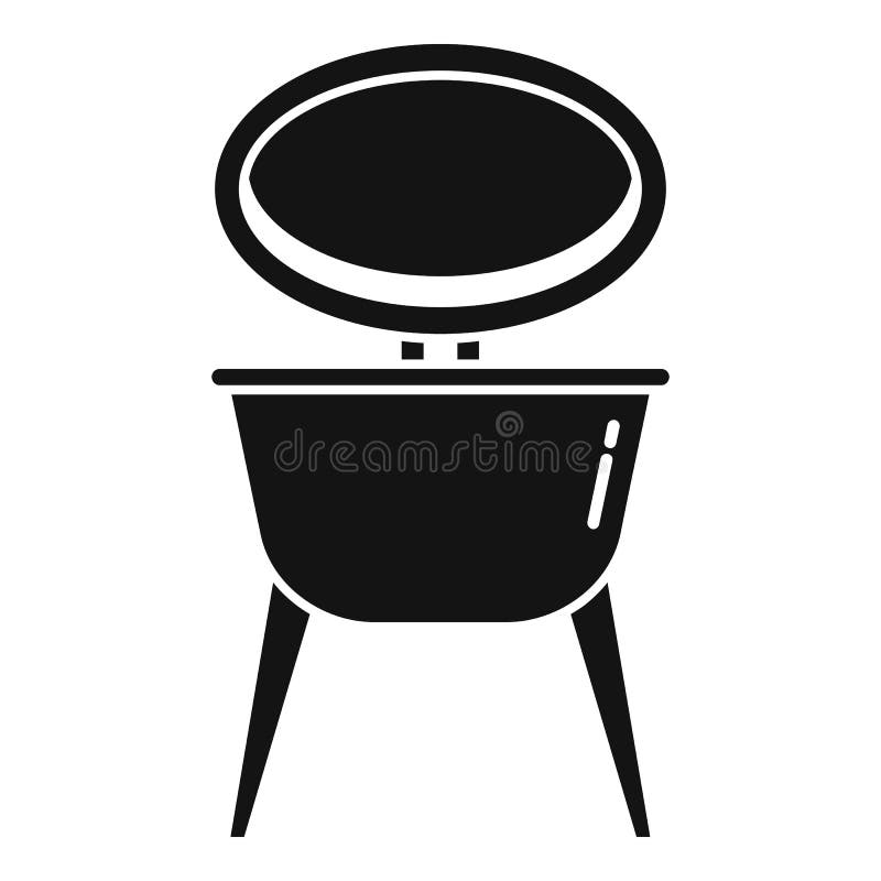 Food Brazier Icon, Simple Style Stock Vector - Illustration of roaster ...