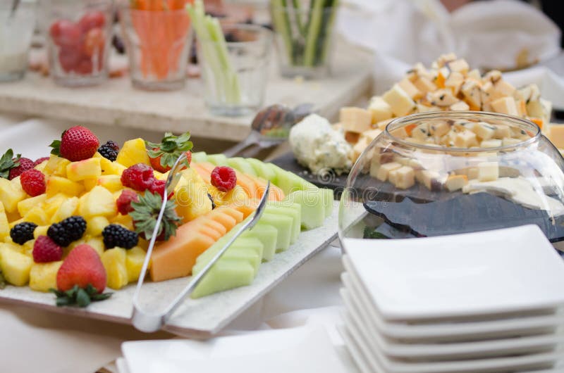 Food buffet stock image. Image of vegetable, white, sliced - 53958171