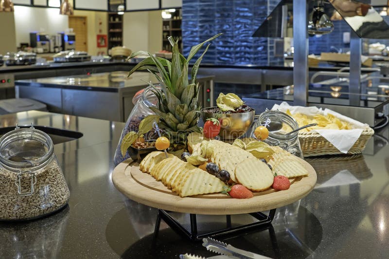 Food at Buffet in Hotel Restaurant 1 Stock Image - Image of clean ...